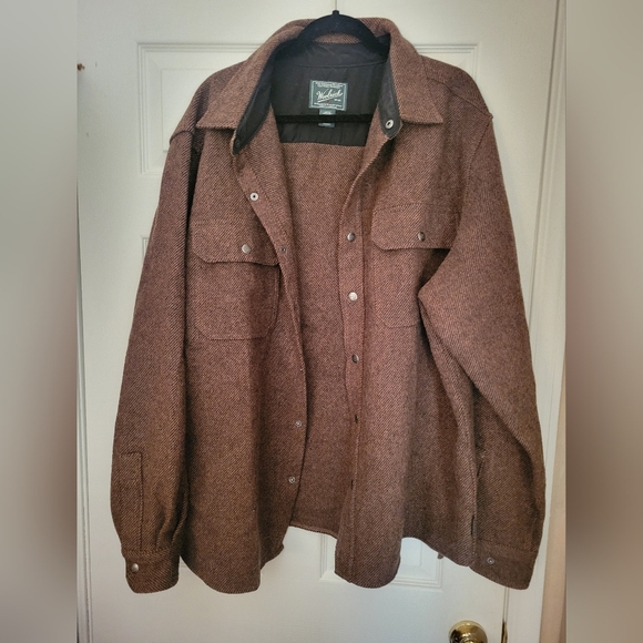 Woolrich | Jackets & Coats | Woolrich Mens Brown Wool Jacket | Poshmark